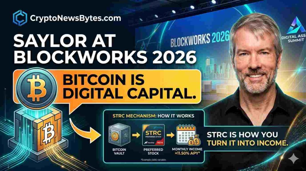 Saylor at Blockworks 2026: Bitcoin Is Digital Capital. STRC Is How You ...
